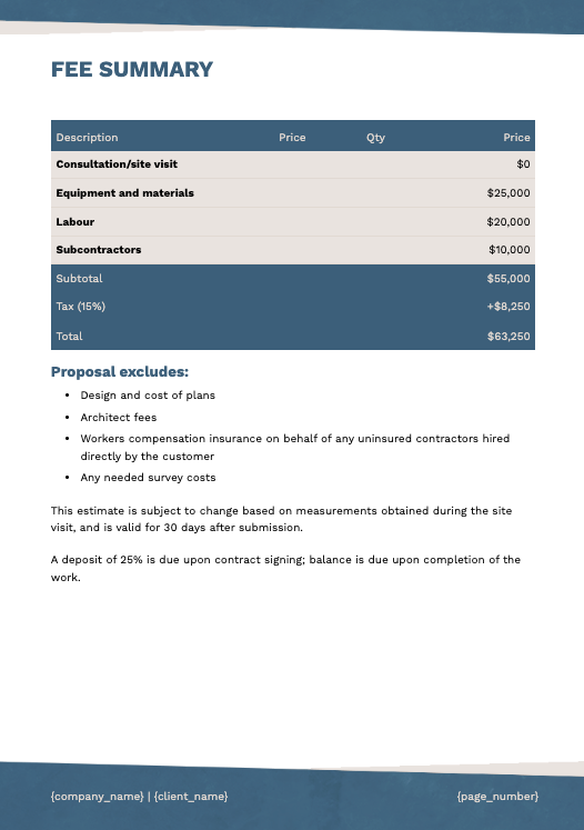 Concrete Proposal Template | Proposify